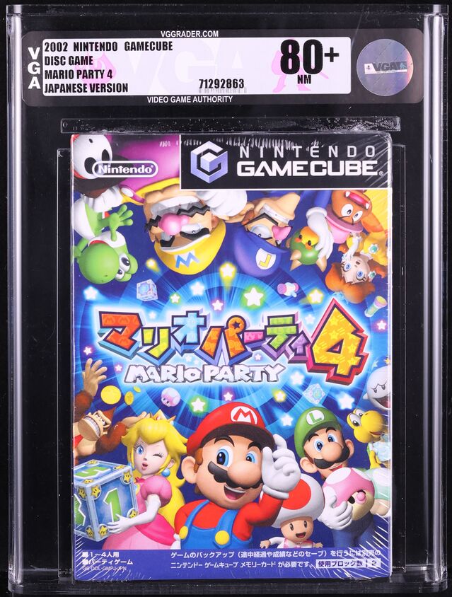 2002 MARIO PARTY 4 JAPANESE NINTENDO GAMECUBE VGA 80+ SEALED – lowpopping