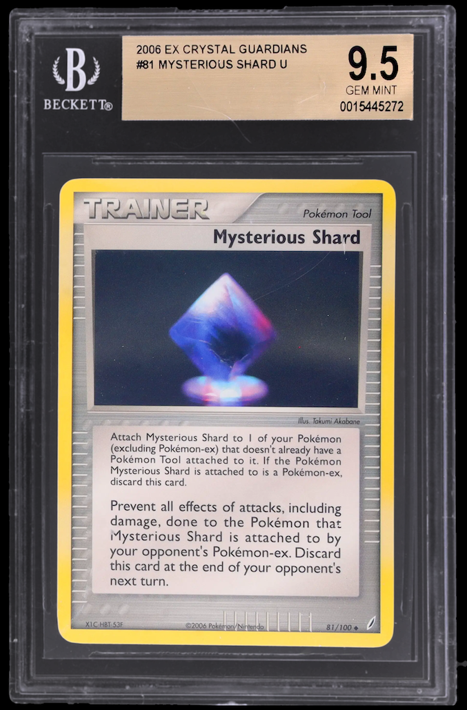 2006 POKEMON EX CRYSTAL GUARDIANS MYSTERIOUS SHARD #81 BGS 9.5 – lowpopping