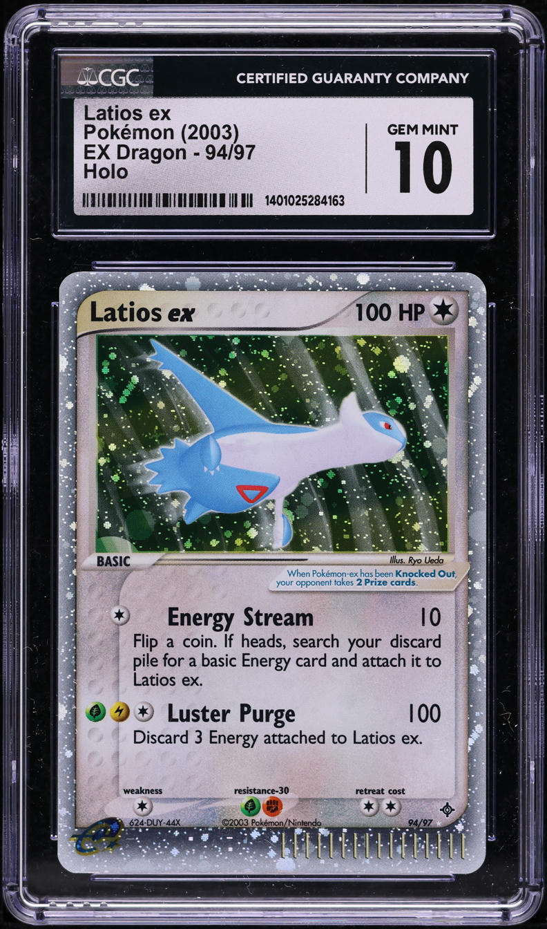 2003 POKEMON EX DRAGON HOLO LATIOS EX #94 CGC 10 GEM MINT – lowpopping
