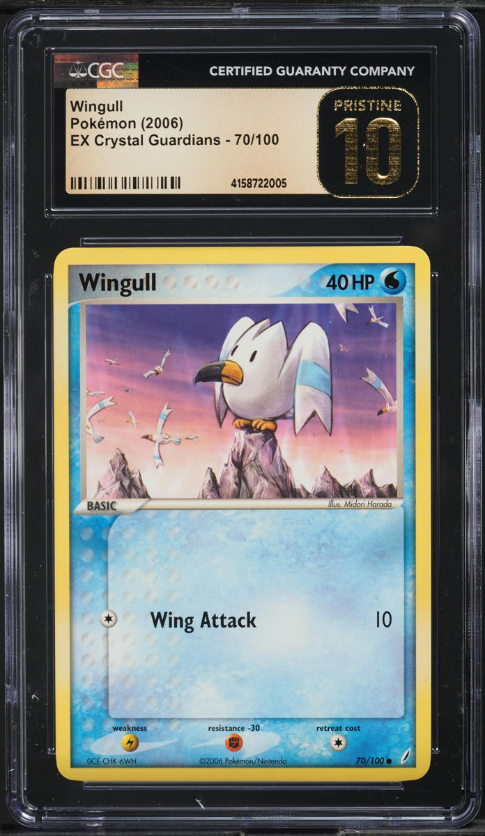 2006 POKEMON EX CRYSTAL GUARDIANS WINGULL #70 CGC 10 PRISTINE – lowpopping