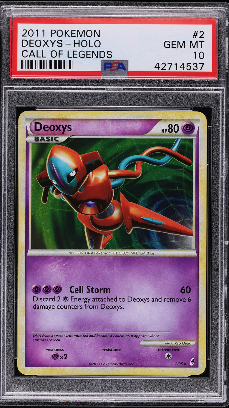 2011 POKEMON CALL OF LEGENDS HOLO DEOXYS #2 PSA 10 GEM MINT – lowpopping