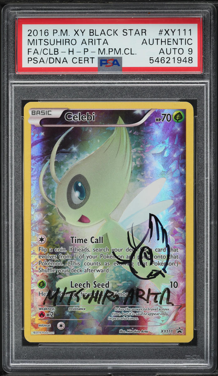 2016 POKEMON XY BLACK STAR PROMO MYTHICAL COLLECTION CELEBI #111 ARITA ...