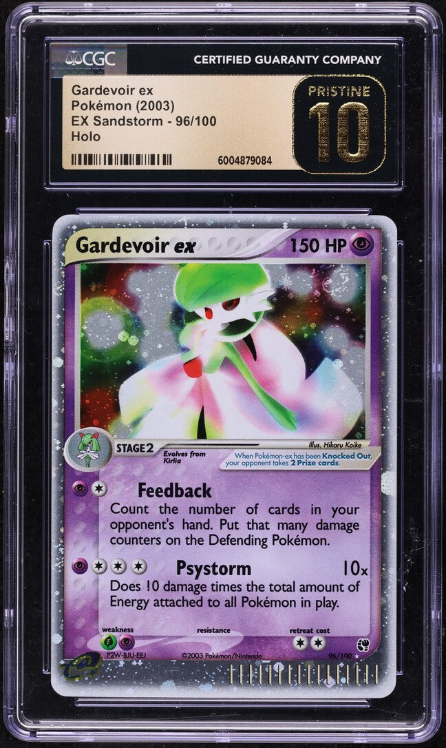 2003 POKEMON EX SANDSTORM HOLO GARDEVOIR EX #96 CGC 10 PRISTINE ...