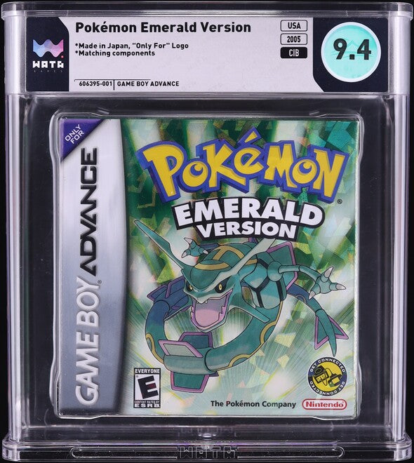 2005 POKEMON EMERALD VERSION NINTENDO GAME BOY ADVANCE GBA WATA 9.4 CI ...