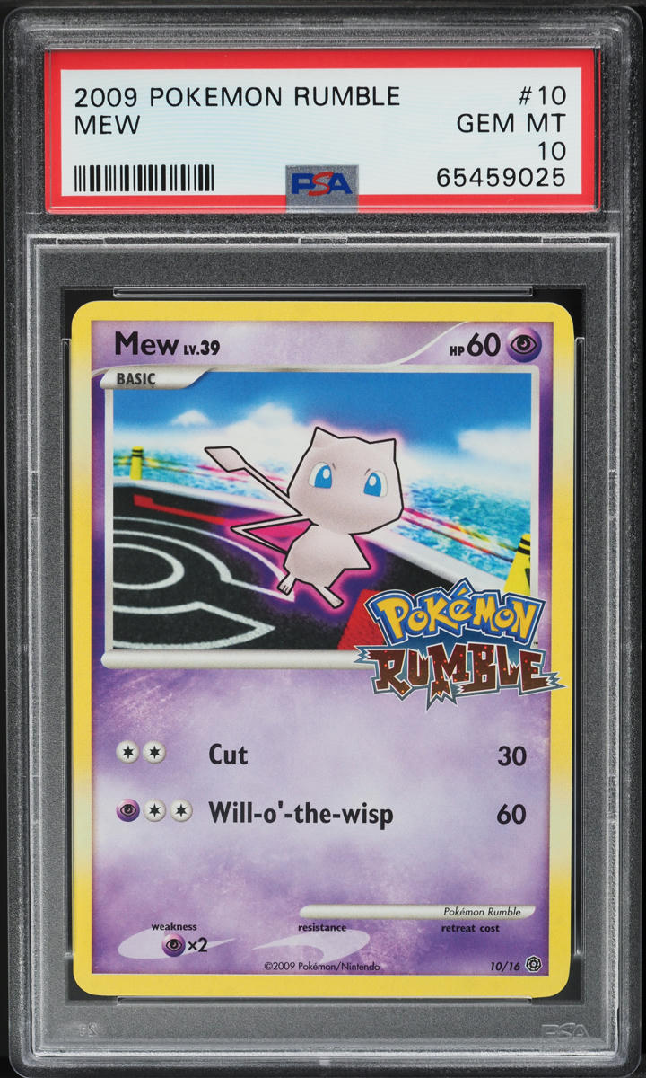 2009 POKEMON PLATINUM RUMBLE MEW #10 PSA 10 GEM MINT – lowpopping