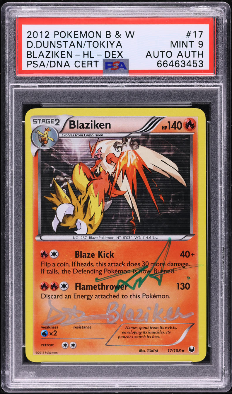 2012 POKEMON BLACK & WHITE DARK EXPLORERS HOLO BLAZIKEN #17 DUNSTAN TO ...