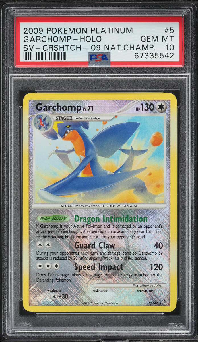 2009 POKEMON PLATINUM CROSSHATCH NATIONAL CHAMPIONSHIPS HOLO GARCHOMP ...