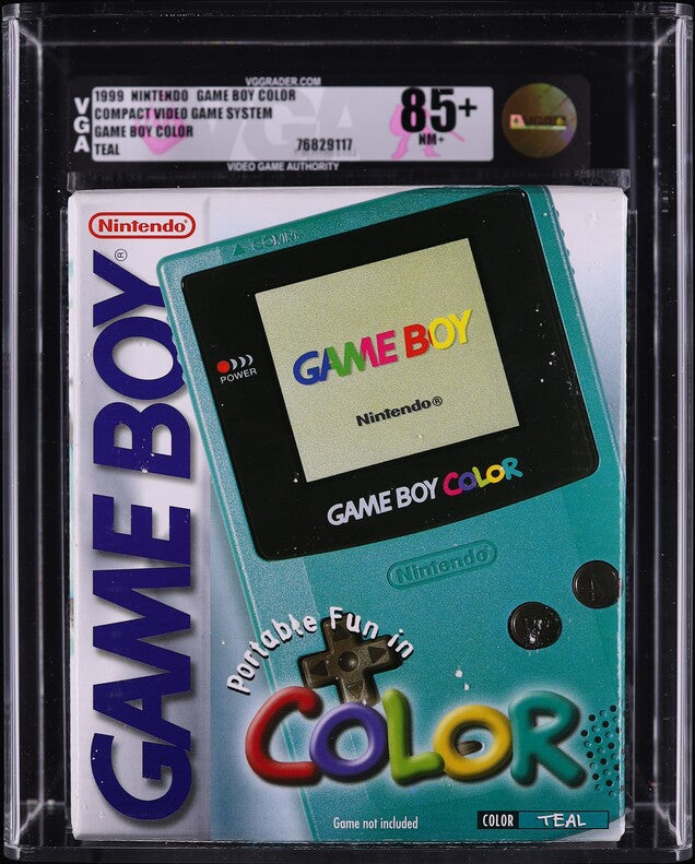 1999 NINTENDO GAME BOY COLOR CONSOLE TEAL VGA 85+ SEALED – lowpopping