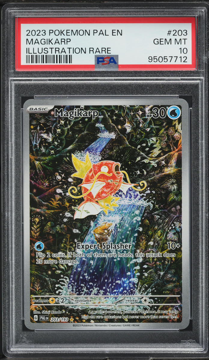 2023 POKEMON SV PALDEA EVOLVED ILLUSTRATION RARE MAGIKARP #203 PSA 10 ...