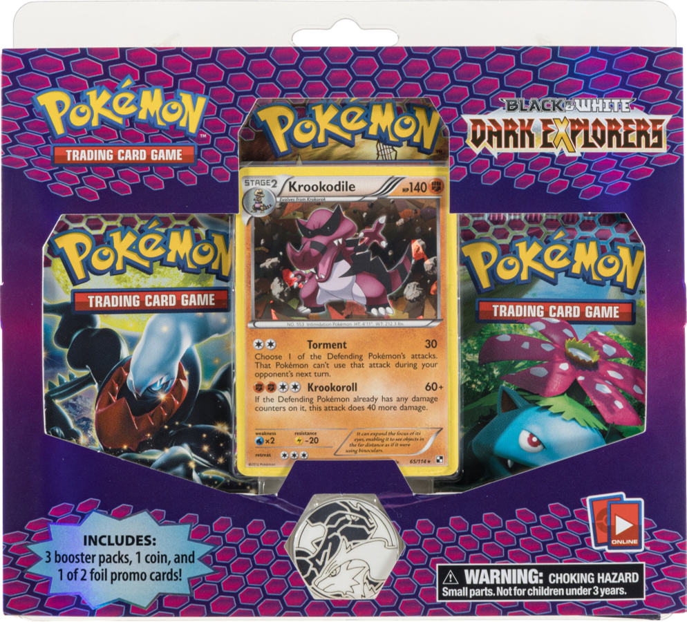 2012 POKEMON BW DARK EXPLORERS KROOKODILE BLISTER PACK SEALED *GENERIC ...